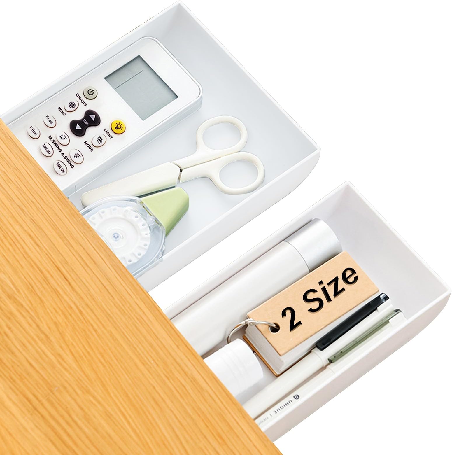 Amazon.com: N-A Under Desk Storage Desk Drawers Organizer Large 2Pack ...