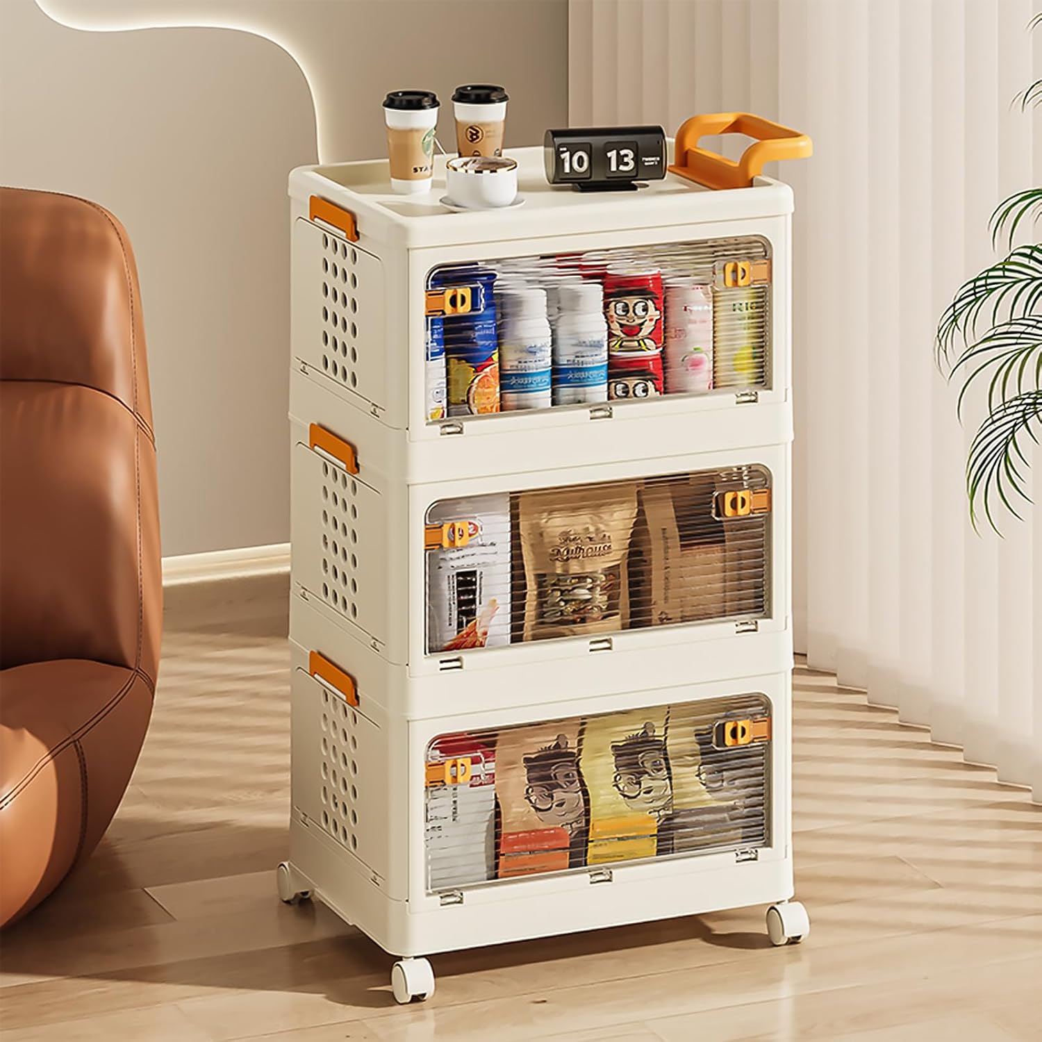 Amazon.com - XCBYT Storage Bins with Lids, 30 QT 3 Tier Collapsible ...