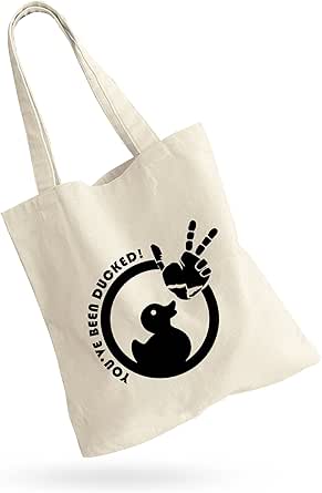 Amazon.com | YOU'VE BEEN DUCKED Bag, Duck Duck Tote Bag, Purse For Duck ...