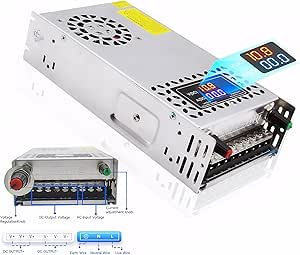 Amazon.com: LCD Display Variable AC to DC Converter 12V Power Supply,Universal SMPS 120V AC to 0 ...