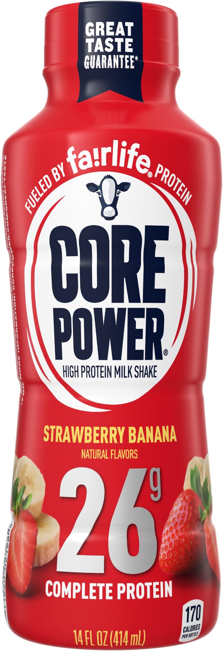 Amazon.com: Core Power High Protein (26g) Shake, Strawberry Banana, 14 ...