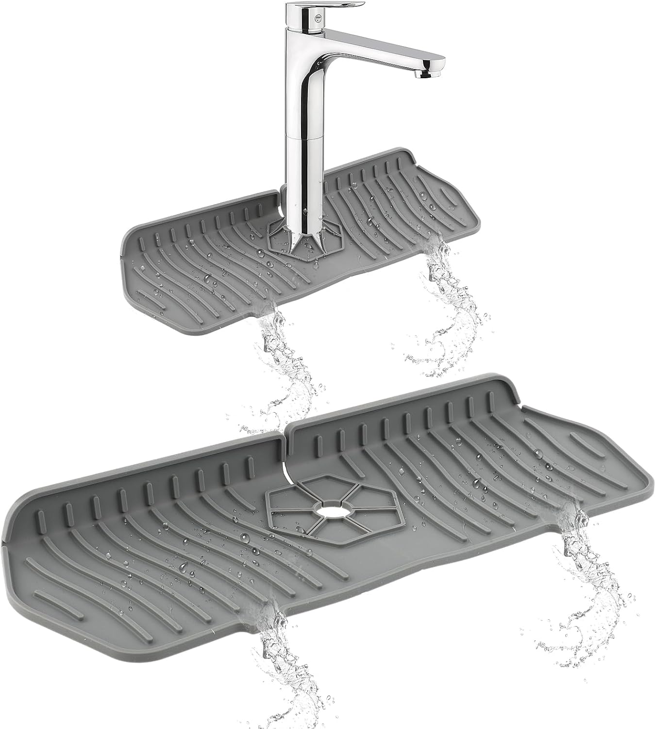 Dimeho Silicone Sink Faucet Mat Sink Water Drip Catch Kitchen Counter ...