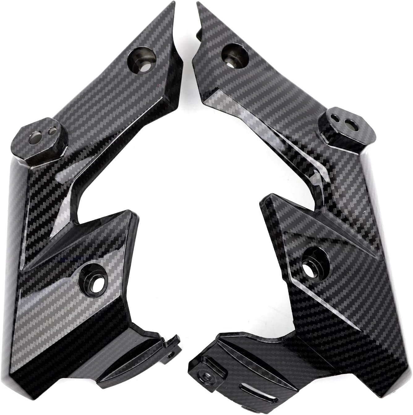 Amazon.com: Mokuo Motorcycle Carbon Fibre Headlight Side Panel Turn ...