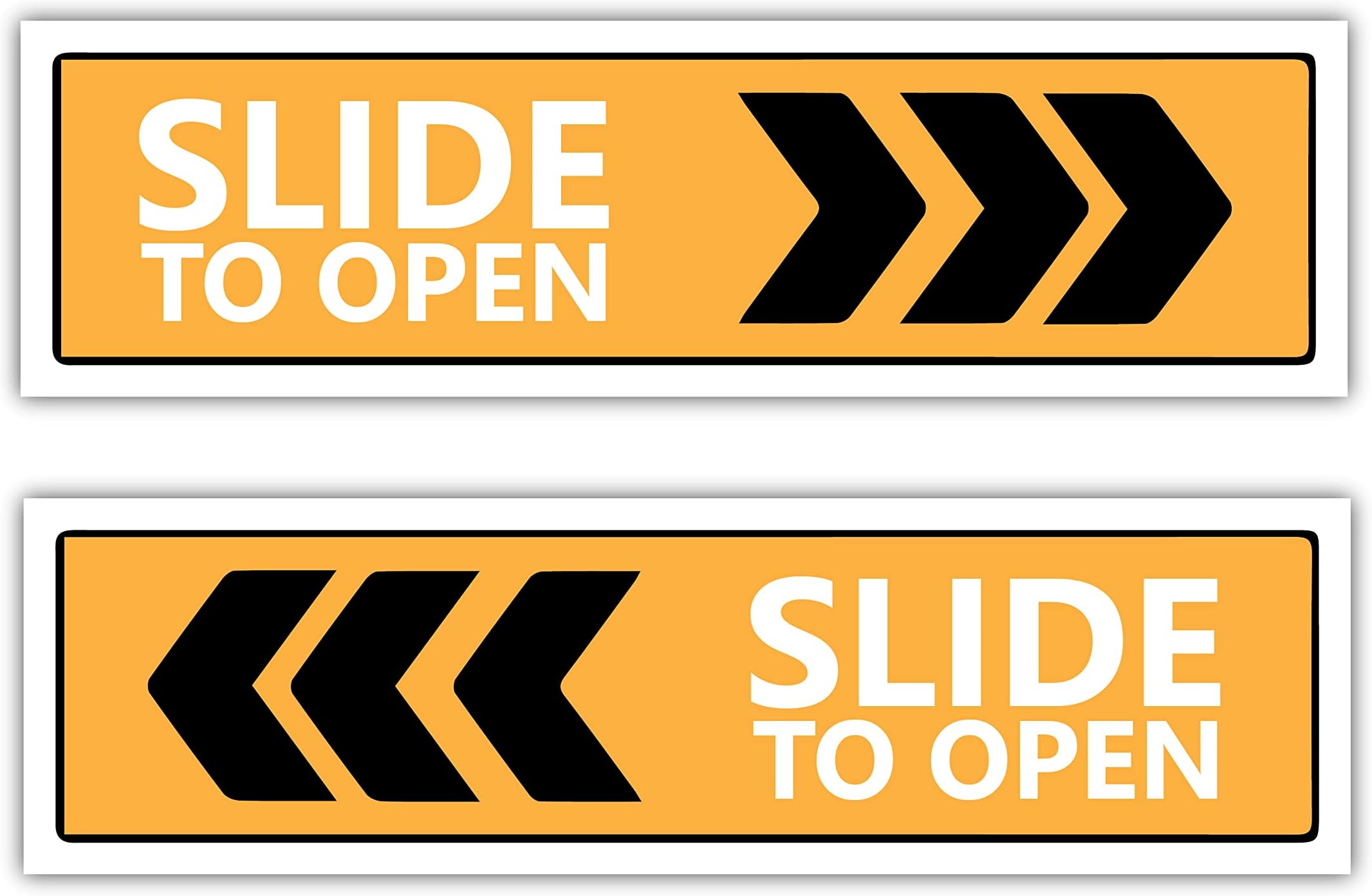 ISEE 360® Slide To Open Printed Laminated Sign Sticker For Office Shop ...