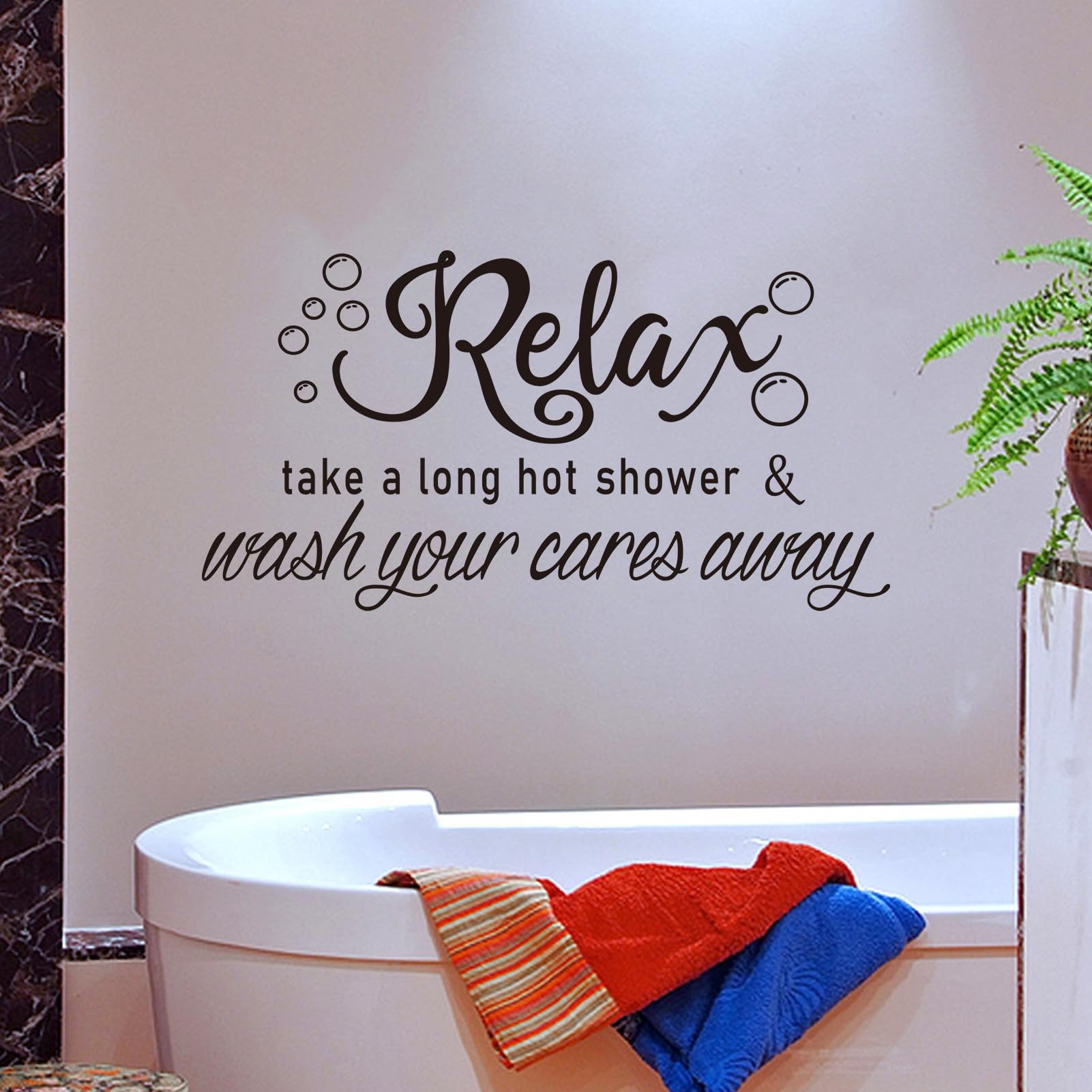 Bathroom Vinyl Wall Sayings