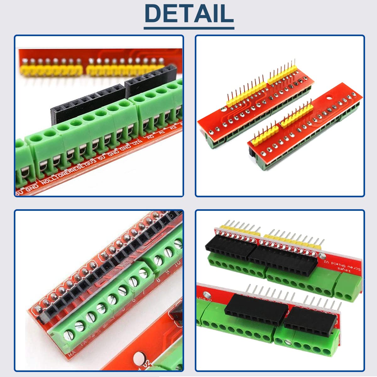 Snapklik.com : DAOKAI 2PACK Screw Shield V2 Terminal Block Expansion ...