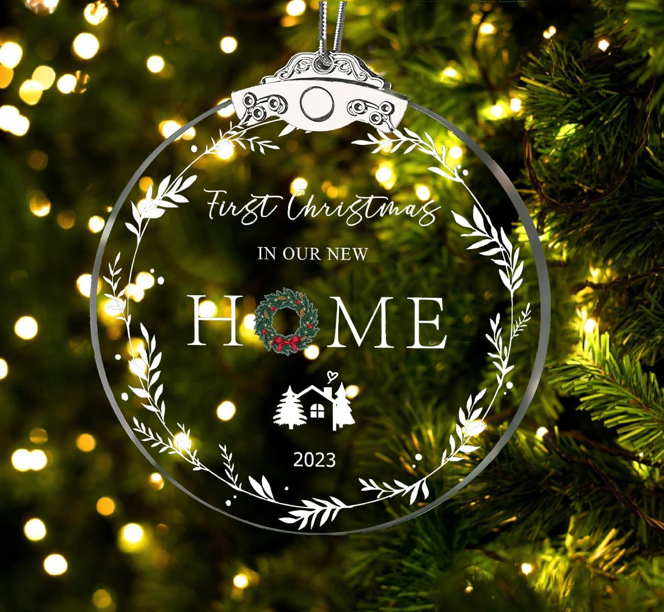 Amazon.com: House Warming Gifts New Home Christmas Ornament, 2023 First ...