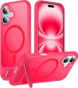 Amazon.com: Temdan Magnetic Compatible with iPhone 16 Case, [Built-in Invisible Kickstand ...