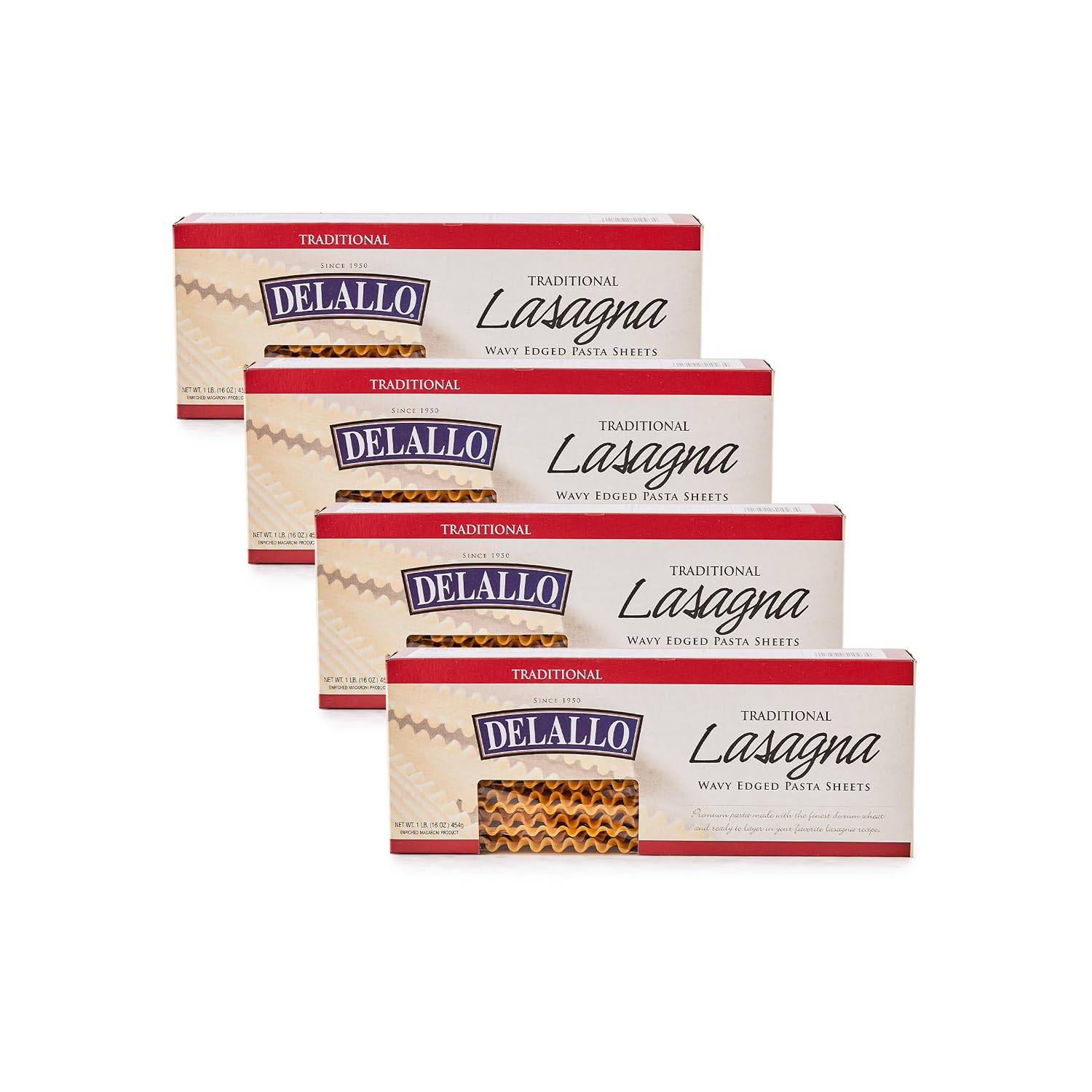 Amazon.com : DeLallo Lasagna Sheets, 13.2 Ounce Box, Classic Italian ...