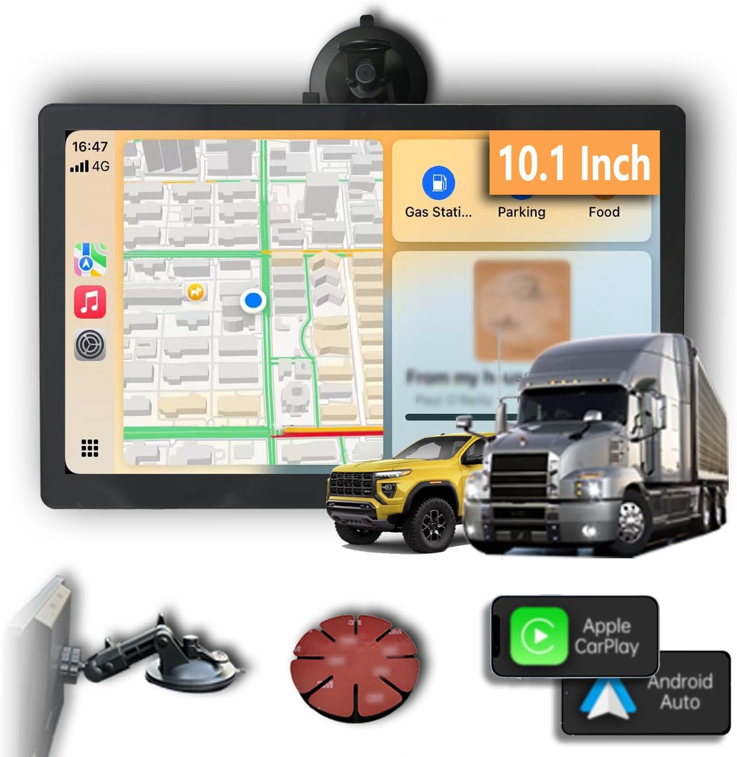 Amazon.com: 10 Inch CarPlay Screen for Car, 10.1" Portable Touch Screen ...