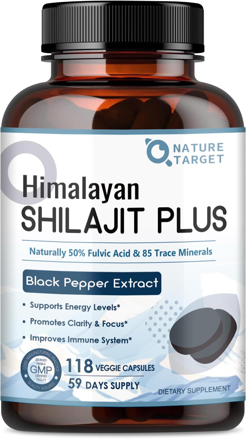Amazon.com: Shilajit, Pure Shilajit with 50% Naturally Occuring Fulvic ...