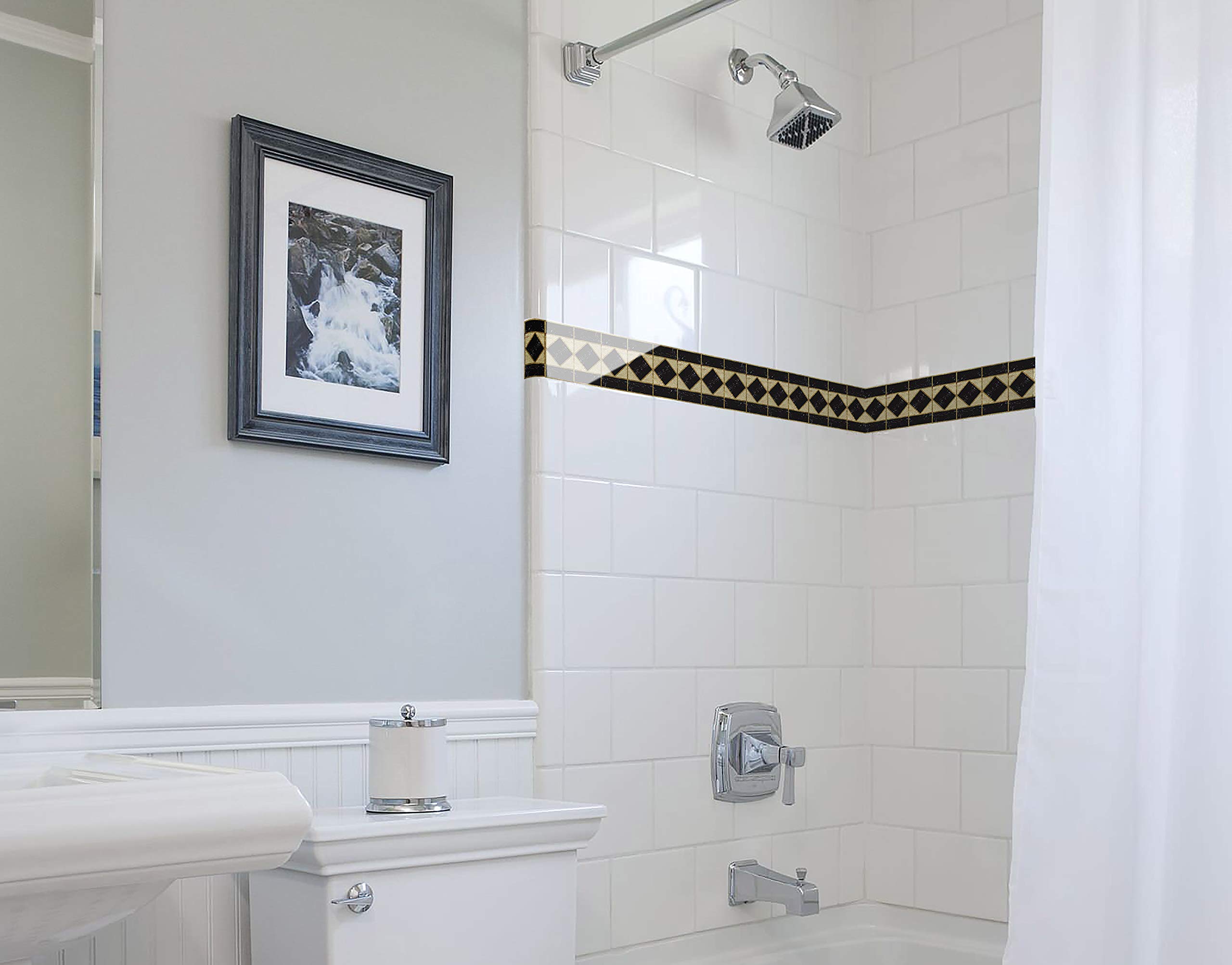 Vinyl Bathroom Wallpaper Borders Bedroom Bathroom Vinyl Printed Wall