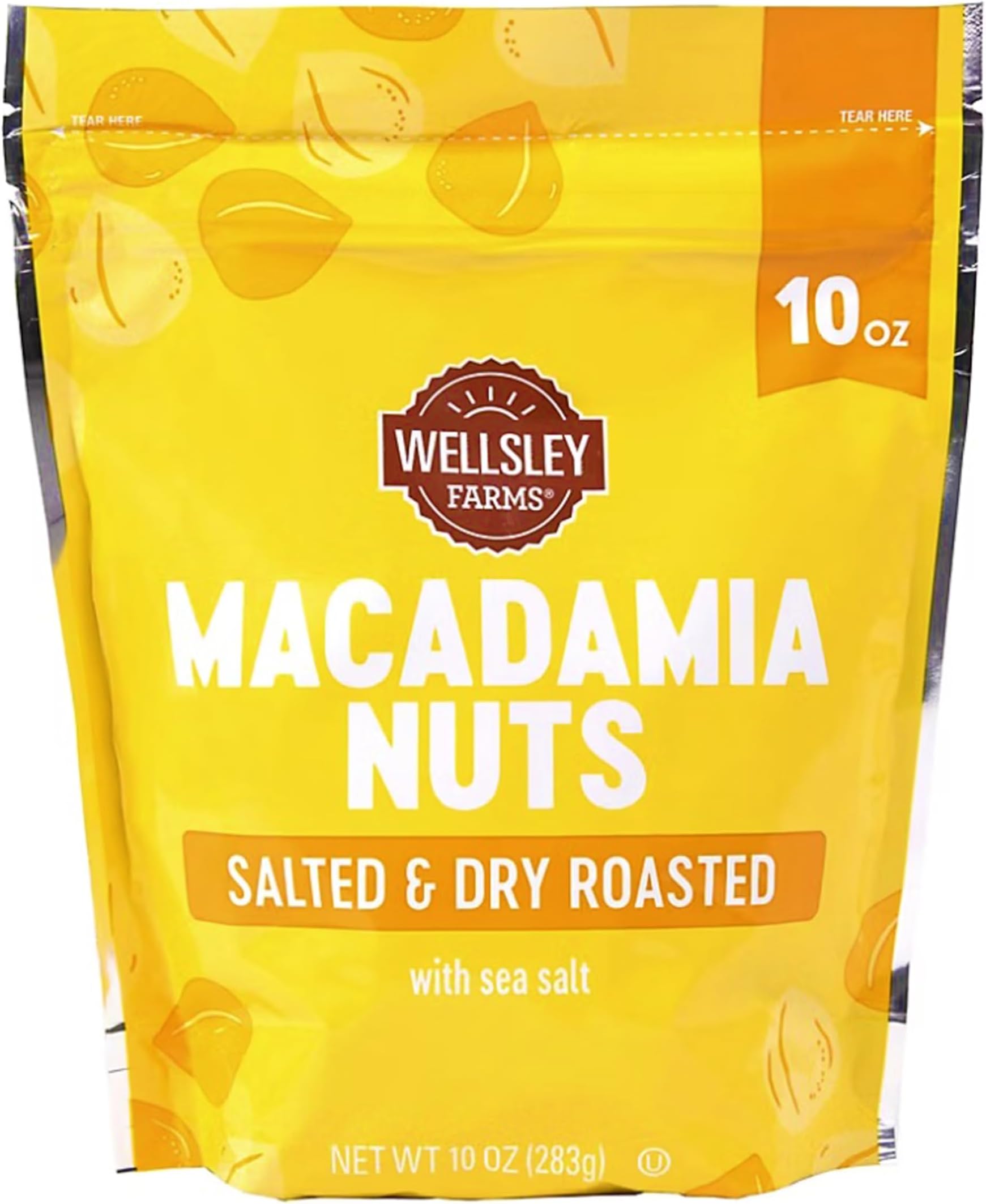 Amazon.com : Wellsley Farms Salted & Dry Roasted Macadamia Nuts (1 Bag ...