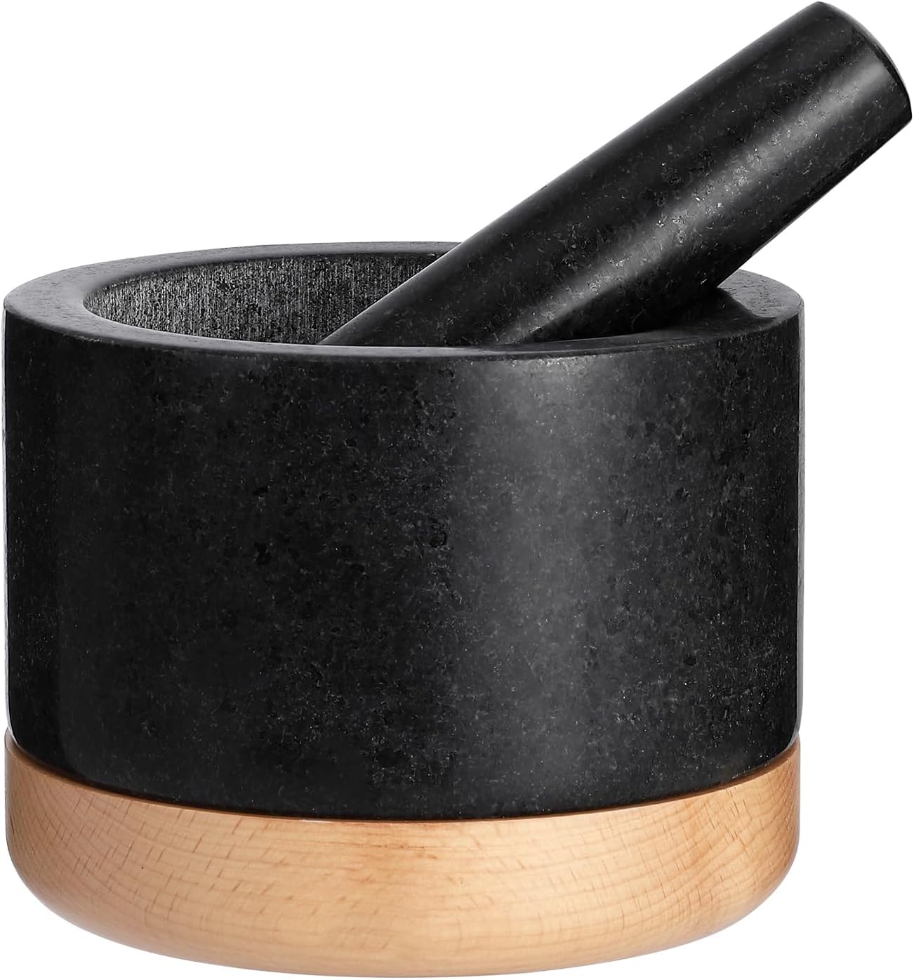 Amazon.com: Heavy Duty Granite Mortar and Pestle Set, 5.5 Inch 2 Cup ...