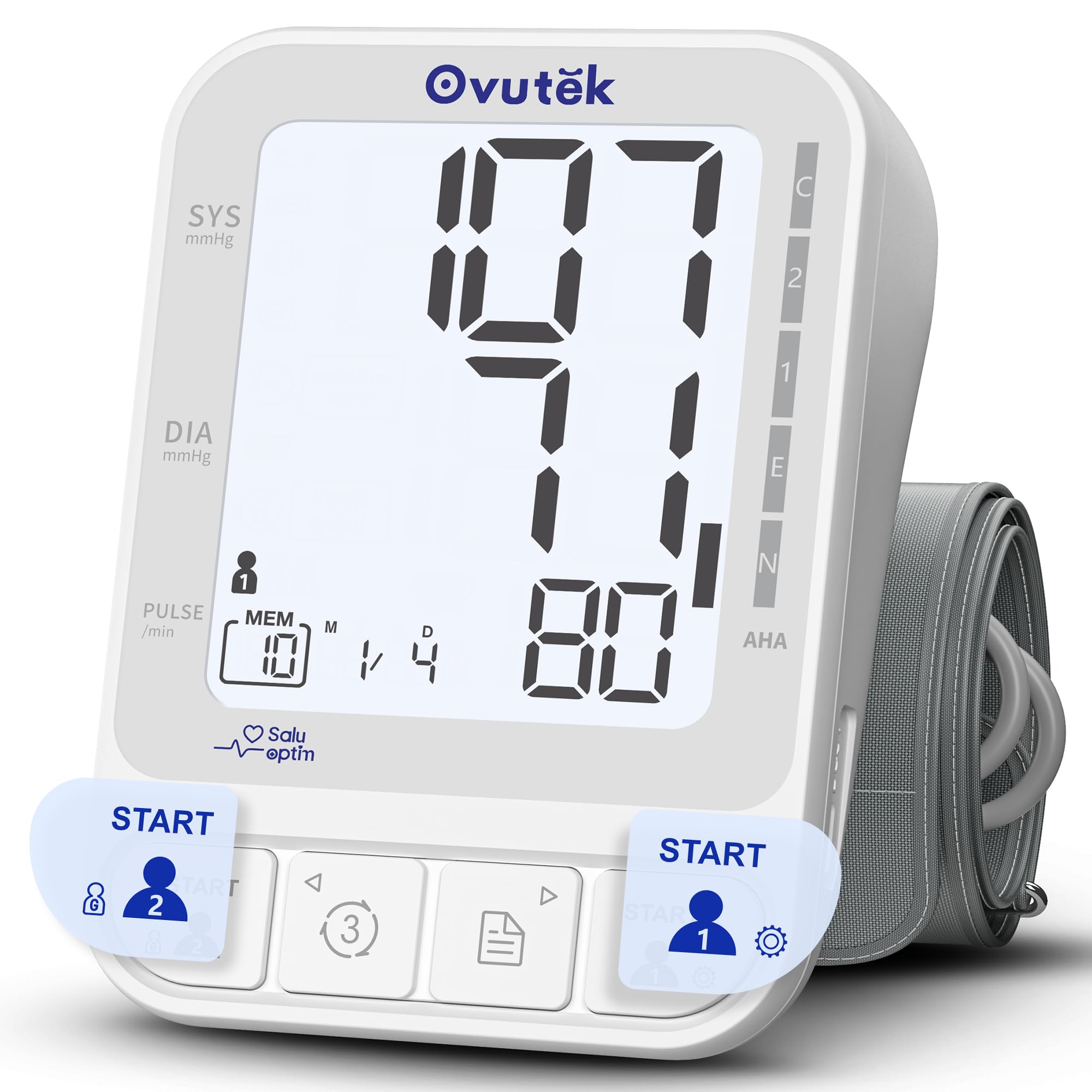 Blood Pressure Monitors for Home Use, 3 Users Blood Pressure Cuff with ...