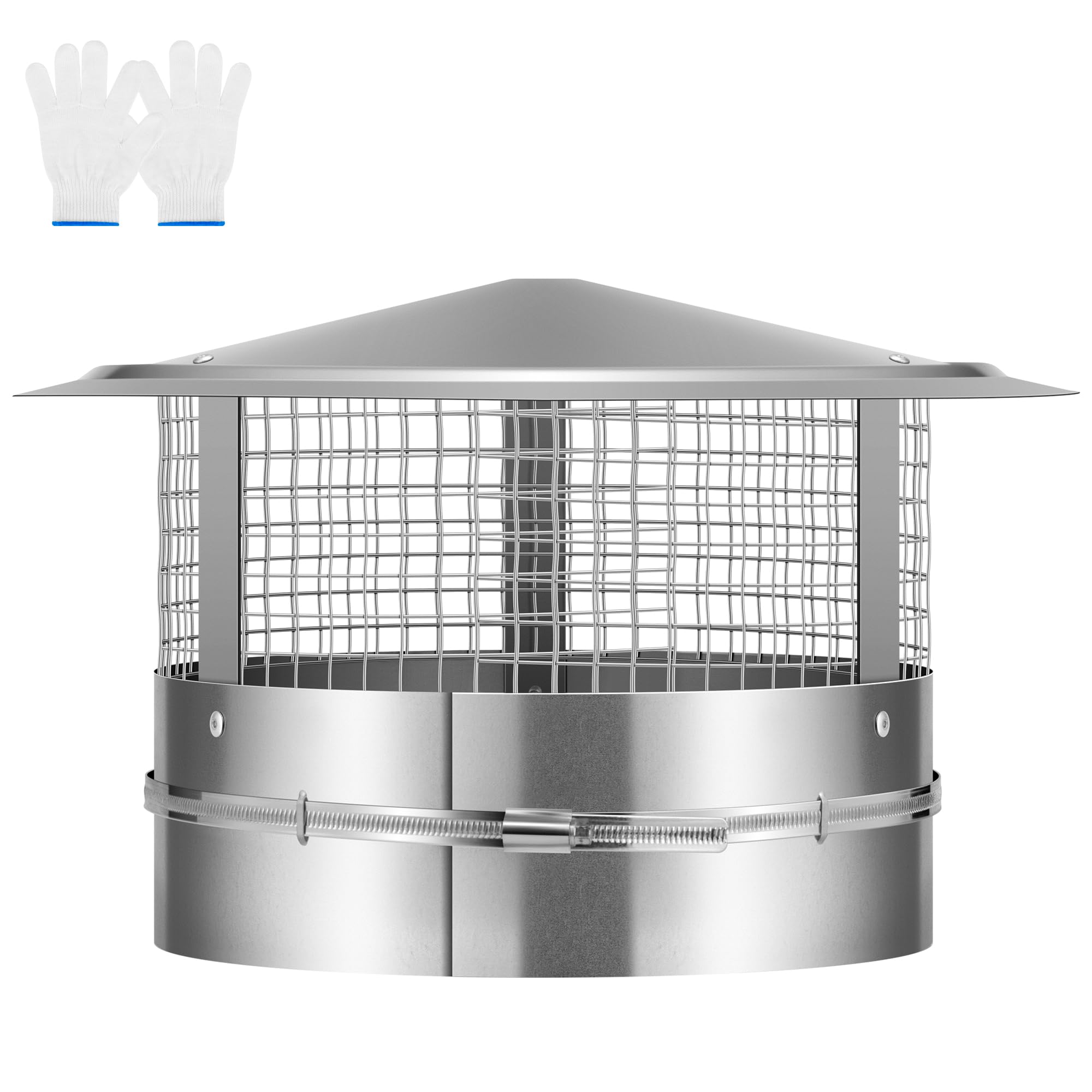 Amazon.com: VIVOHOME 12" Cone Top Chimney Cap with Screen, Round Roof ...