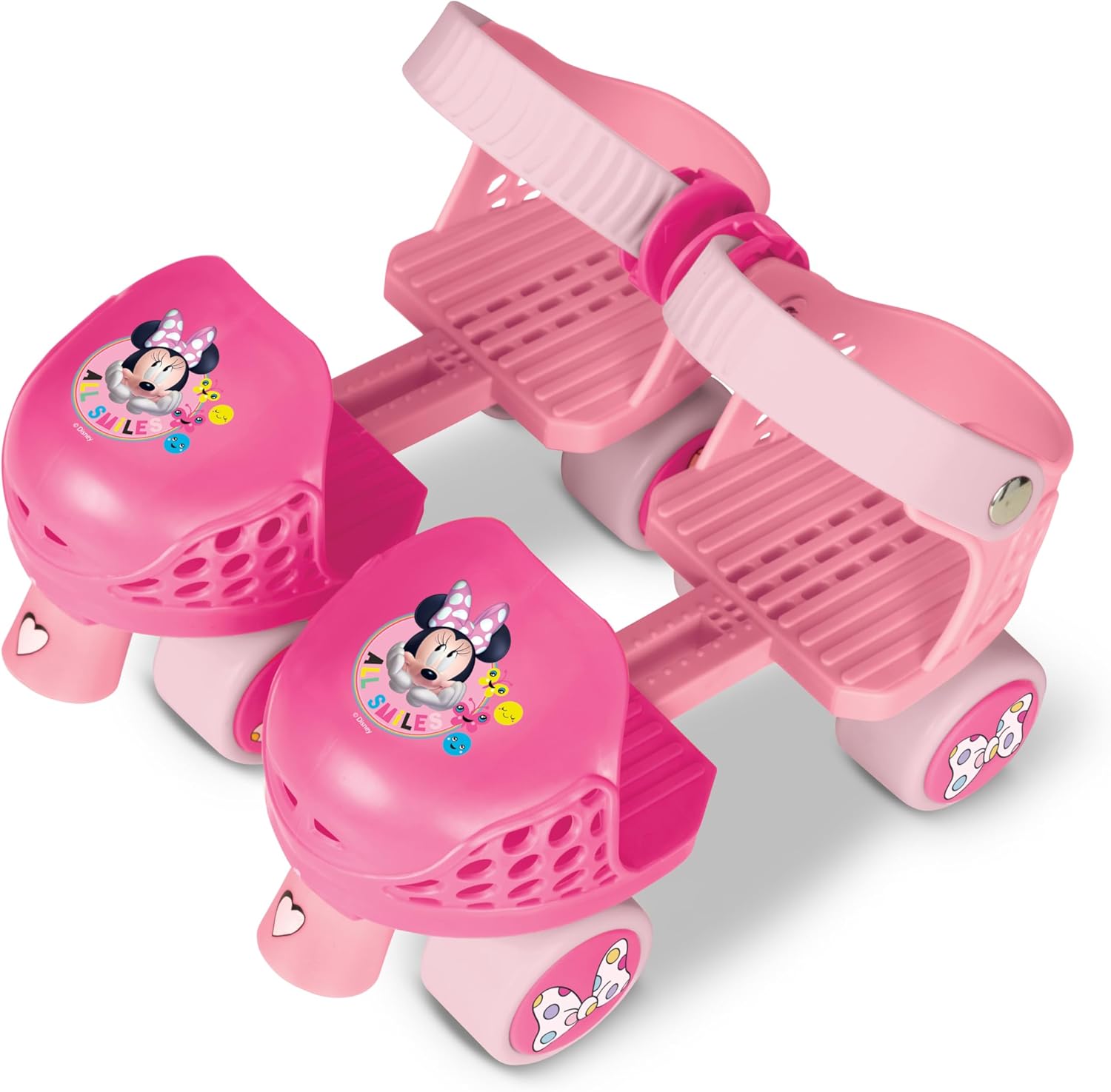 Amazon.com: Minnie Mouse Junior Skates Includes Knee and Elbow Pads ...