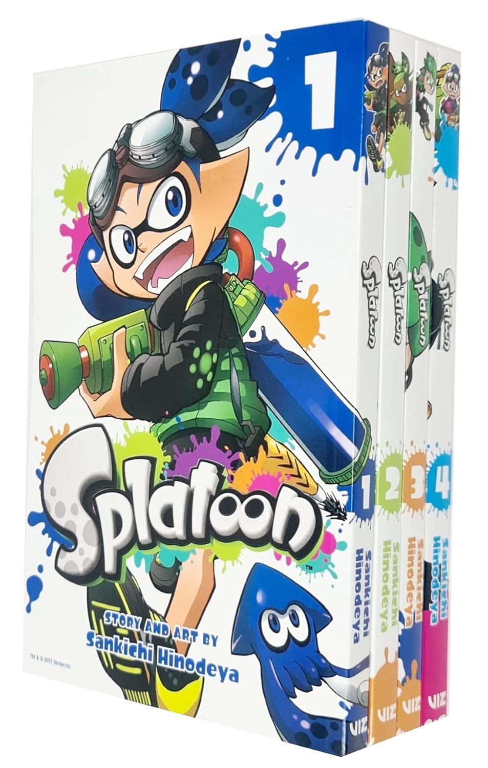 Splatoon manga vol 1-4 collection 4 books set by sankichi hinodeya ...