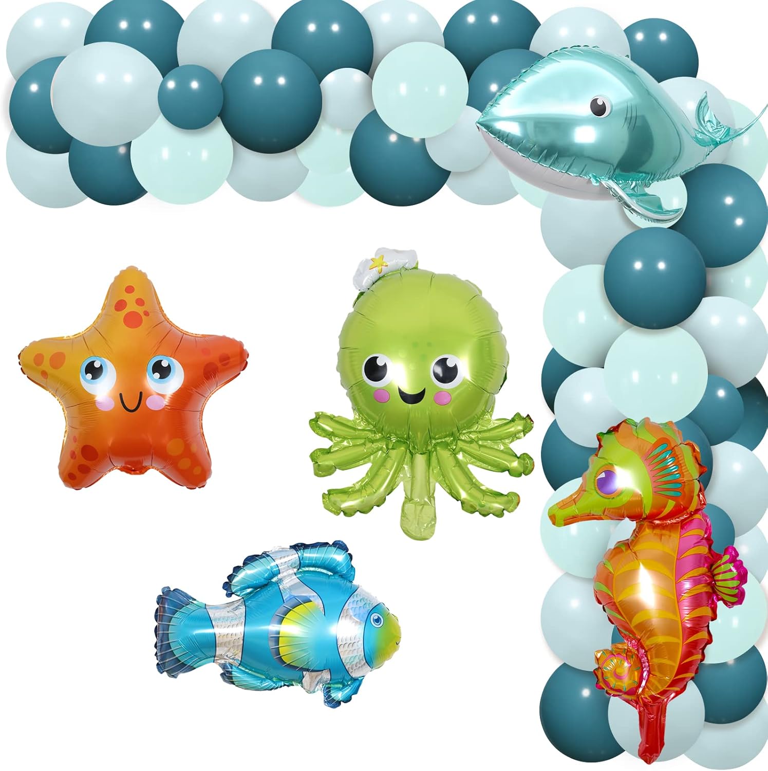 Amazon.com: Balterever Under the Sea Birthday Party Decors for Boys ...
