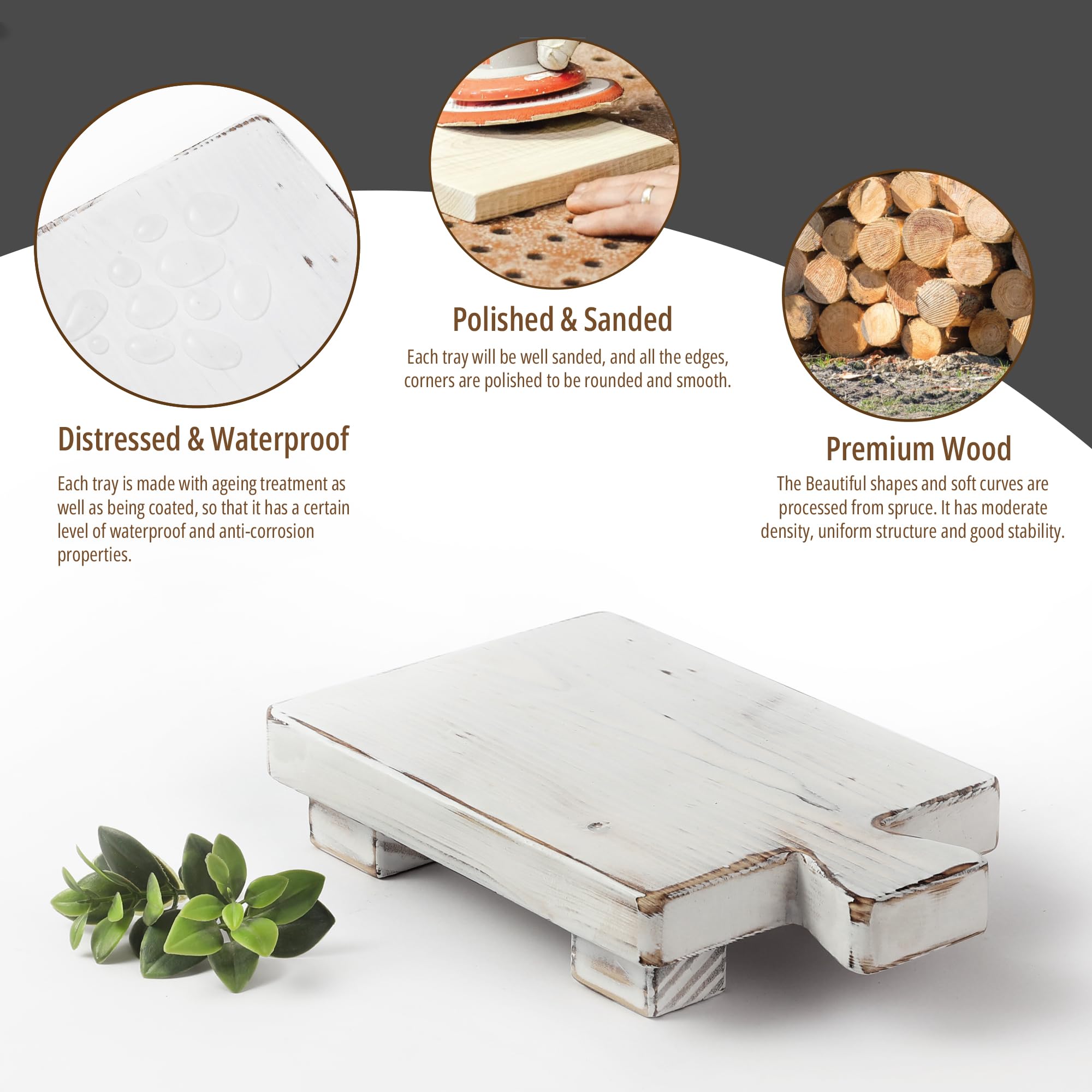Snapklik.com : GRID FORTE Wood Pedestal Stand, Wood Riser, Mini Display ...