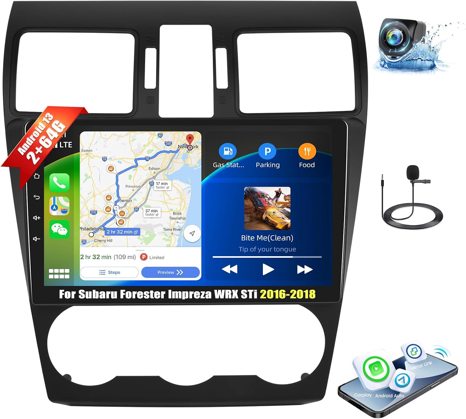 Amazon.com: 2+64G Android 13 Car Stereo for Subaru Forester Impreza WRX ...