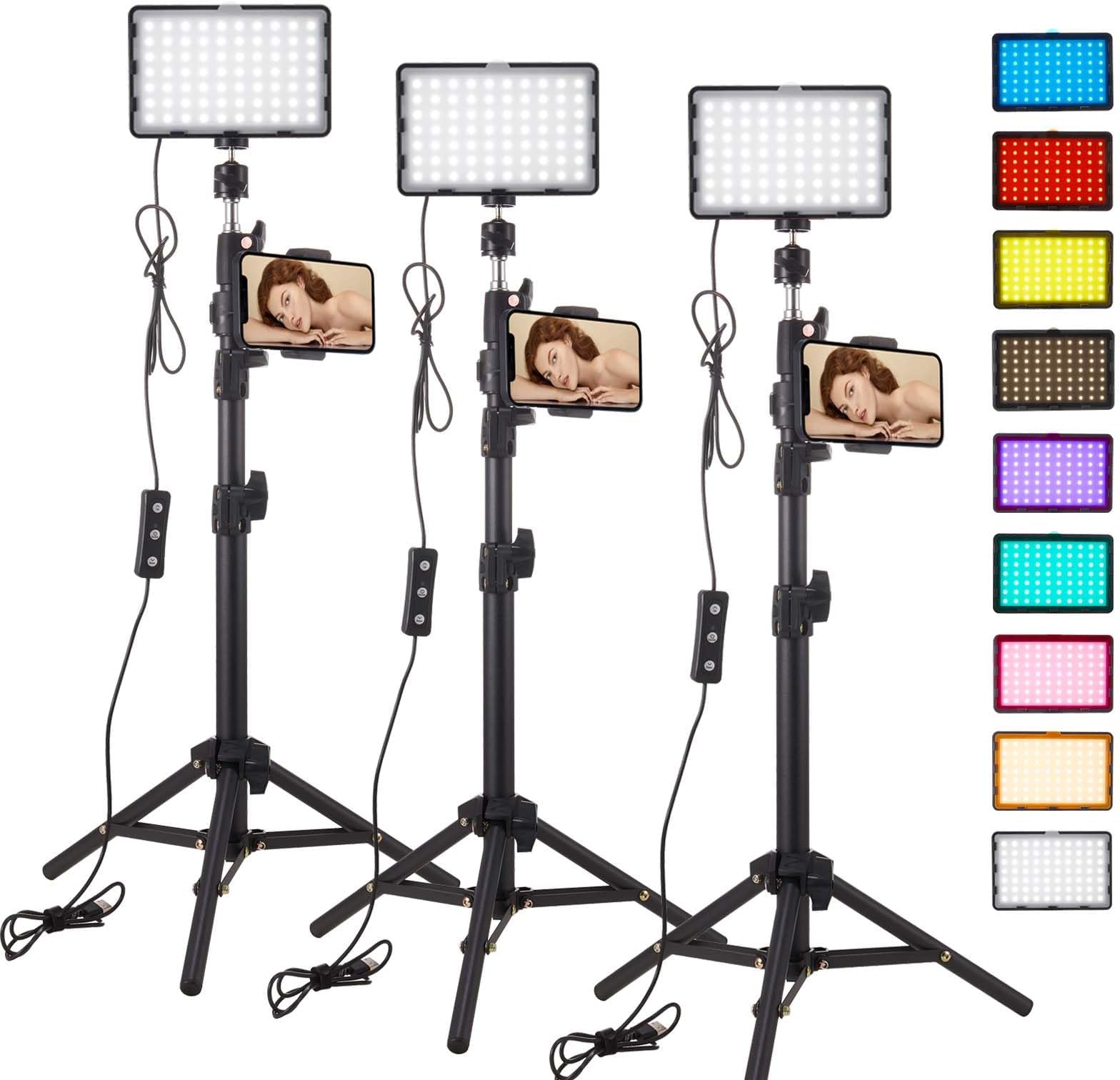 Amazon.com: Led Video Lighting Kit with Wand Stick - Photography Studio ...