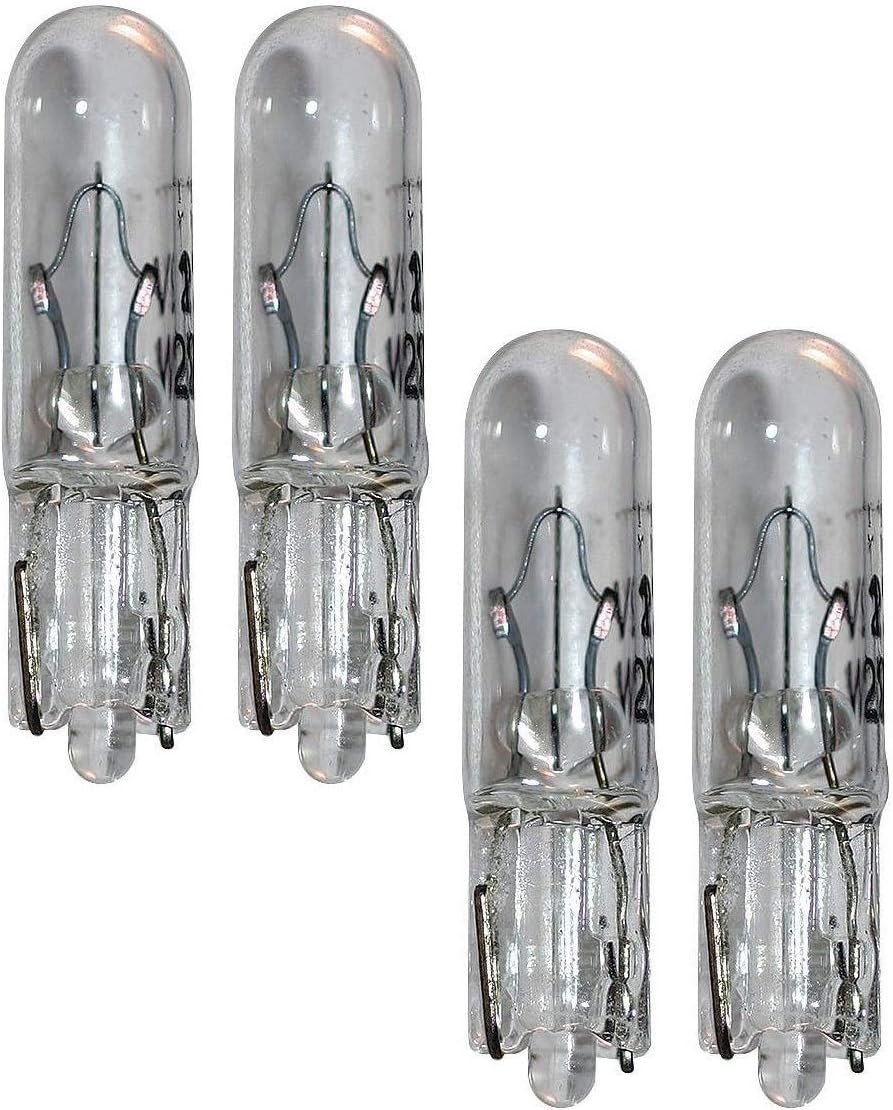 4x BULB 12V 1.2W T5 W2x4.6D WEDGE CAR INSTRUMENT PANEL LIGHT DASHBOARD ...