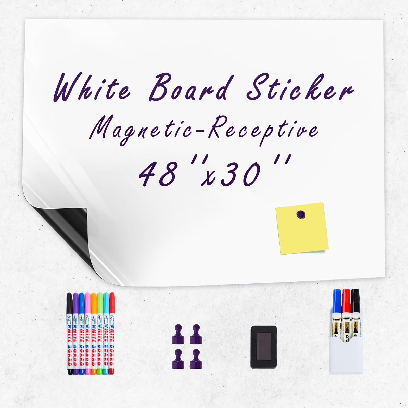 Amazon.com : Magnetic Surface Chalkboard Contact Paper, Peel and Stick ...