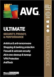 AVG Ultimate 2025 – Antivirus Package with Secure VPN | 10 Devices 3 ...