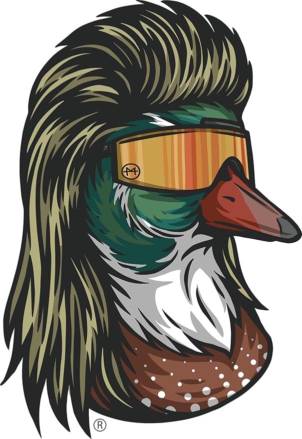 Amazon.com - STICKY DUDE Duck Mullet Sticker, 5 inches - Yeti Cup Vinyl ...