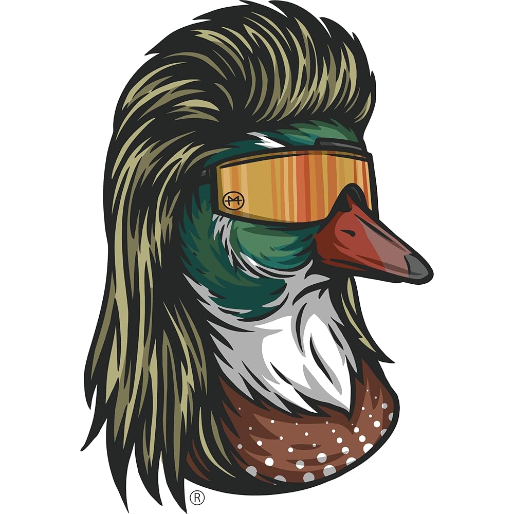 $1/mo - Finance STICKY DUDE Duck Mullet Sticker Fishing Sticker, 5 ...