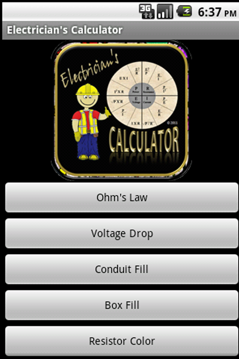 Electrician's Calculator - App on the Amazon Appstore