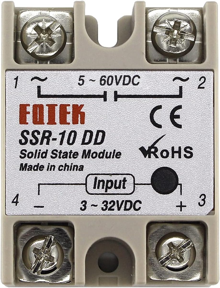 Amazon.com: Solid State Relay Module DC 5-60V SSR-10DD SSR-25DD SSR ...