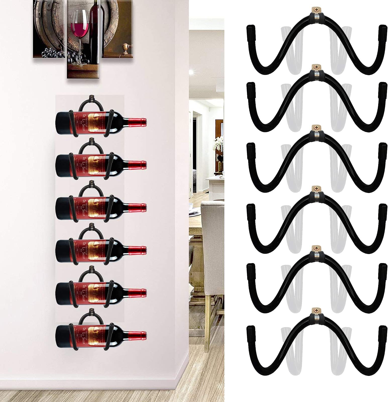Amazon.com: Southern Homewares Nine Bottle Wine Display Simple Storage ...