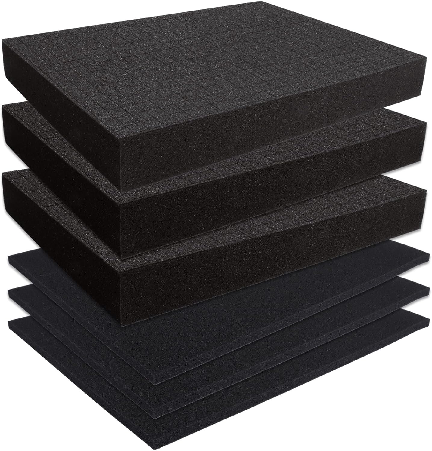 Acrux7 6 PCS Pick Apart Foam Insert, 2 Size Pre-Cut Tool Box Foam ...