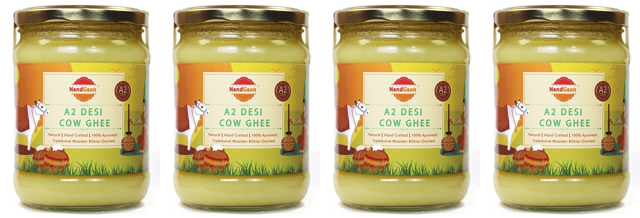 Buy NandGaon A2 Desi Cow Ghee | 100% Pure & Natural | Made by ...
