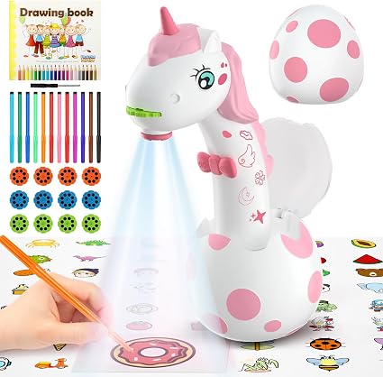 Amazon.com: KETIEE Unicorn Drawing Projector Toys for Ages 5-7: Smart ...
