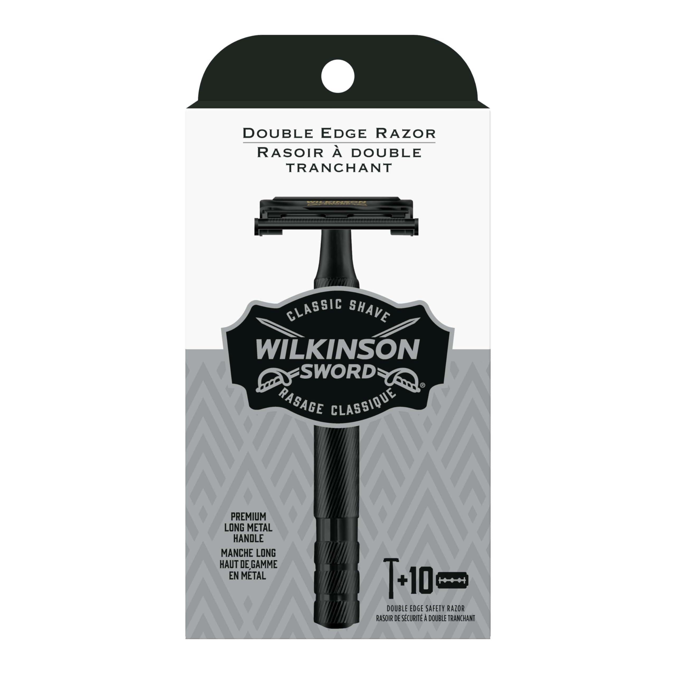 Wilkinson Sword Double Edge Razor for Men With 10 Double Edge Razor ...
