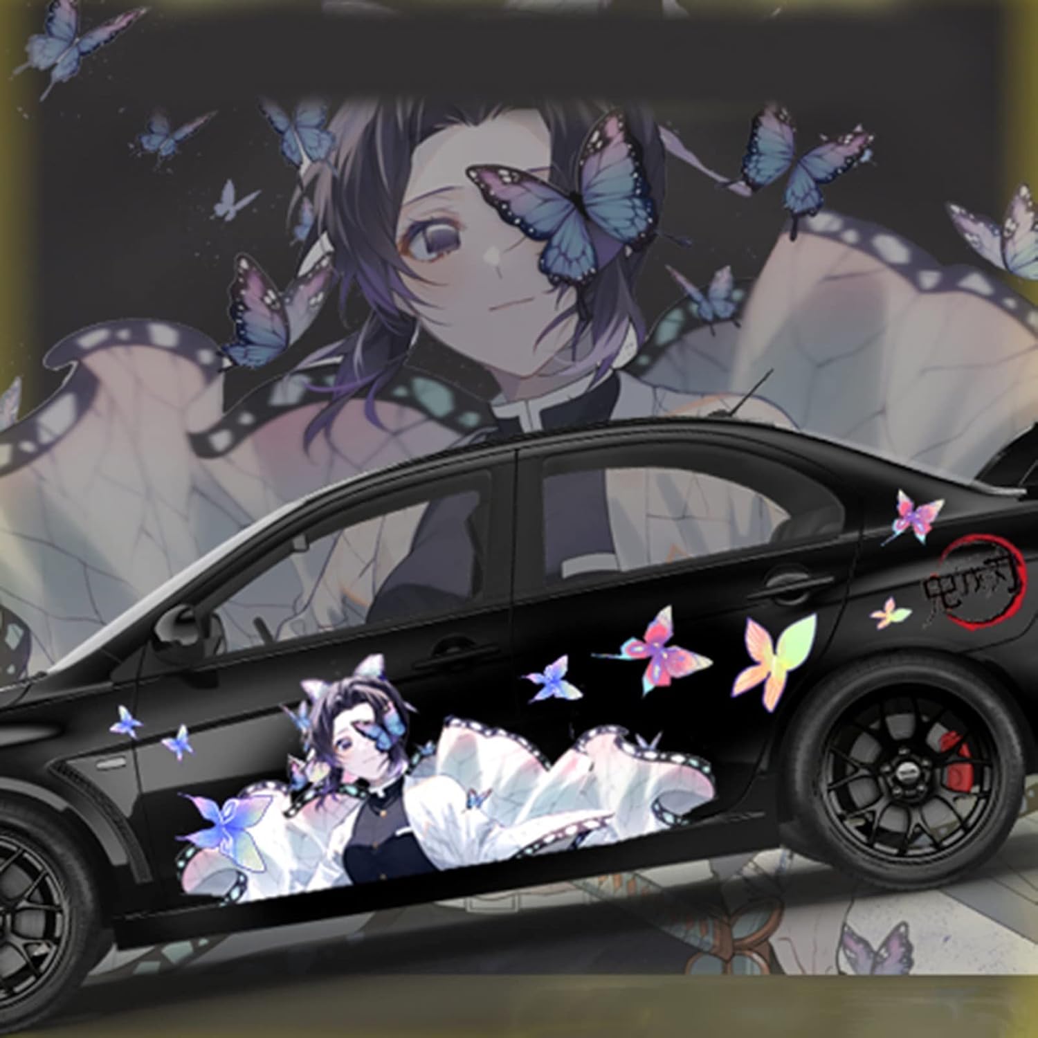 Amazon.com - NEVAY Anime Demon Slayer Kochou Shinobu Car Body Sticker ...