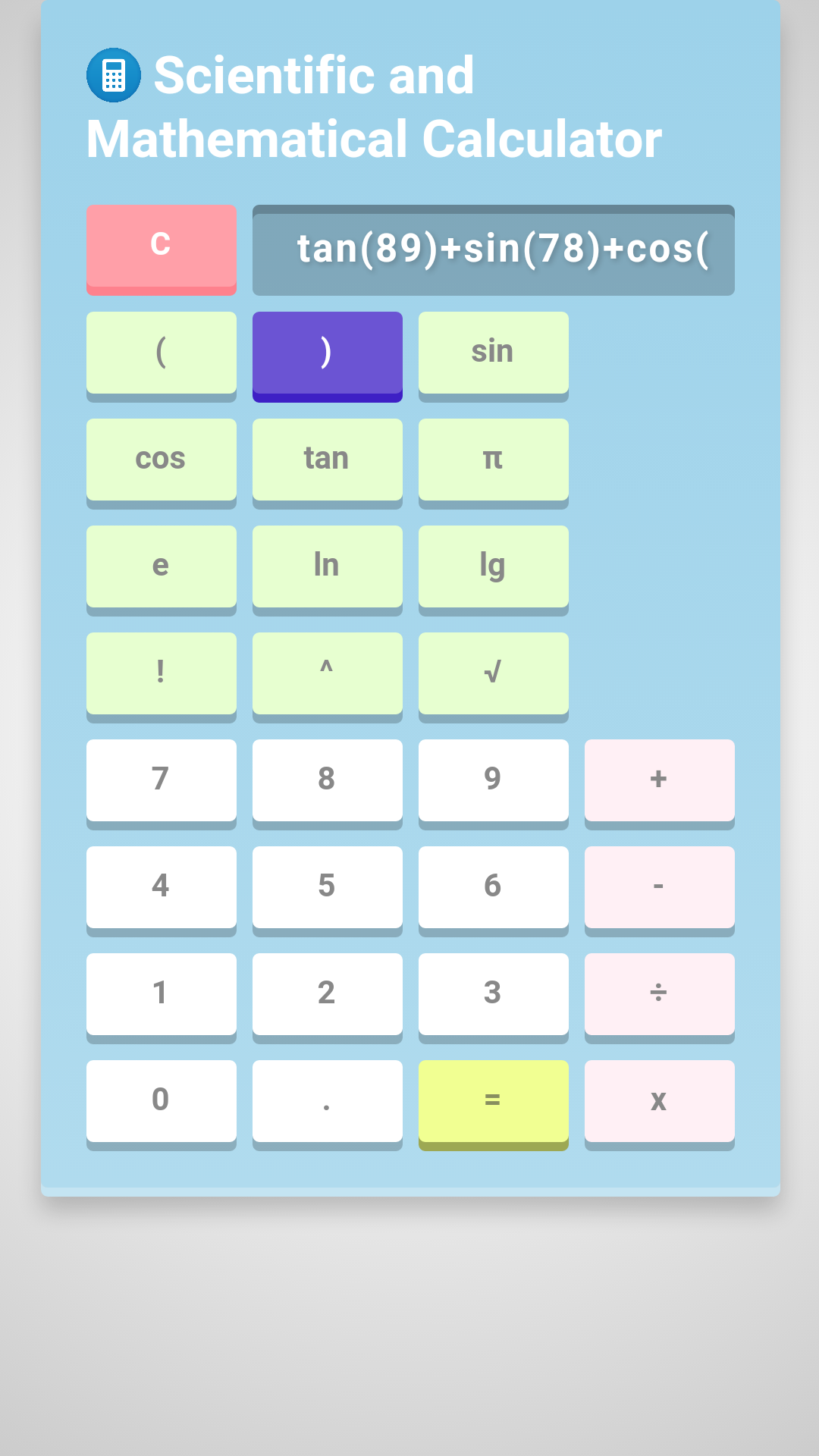 Scientific and Mathematical Calculator:Amazon.com:Appstore for Android