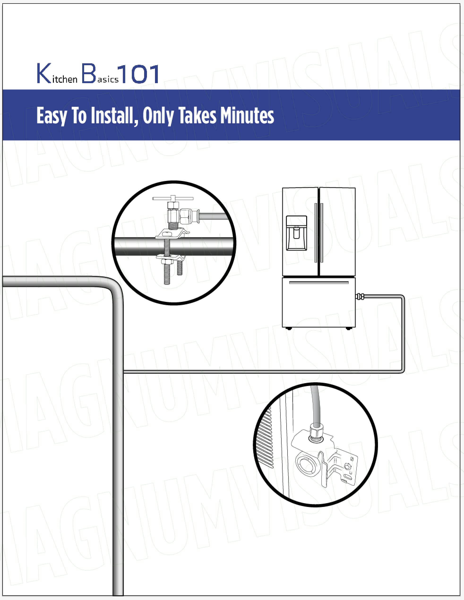 Snapklik.com : Ice Maker Supply Line And Humidifier Installation Kit ...