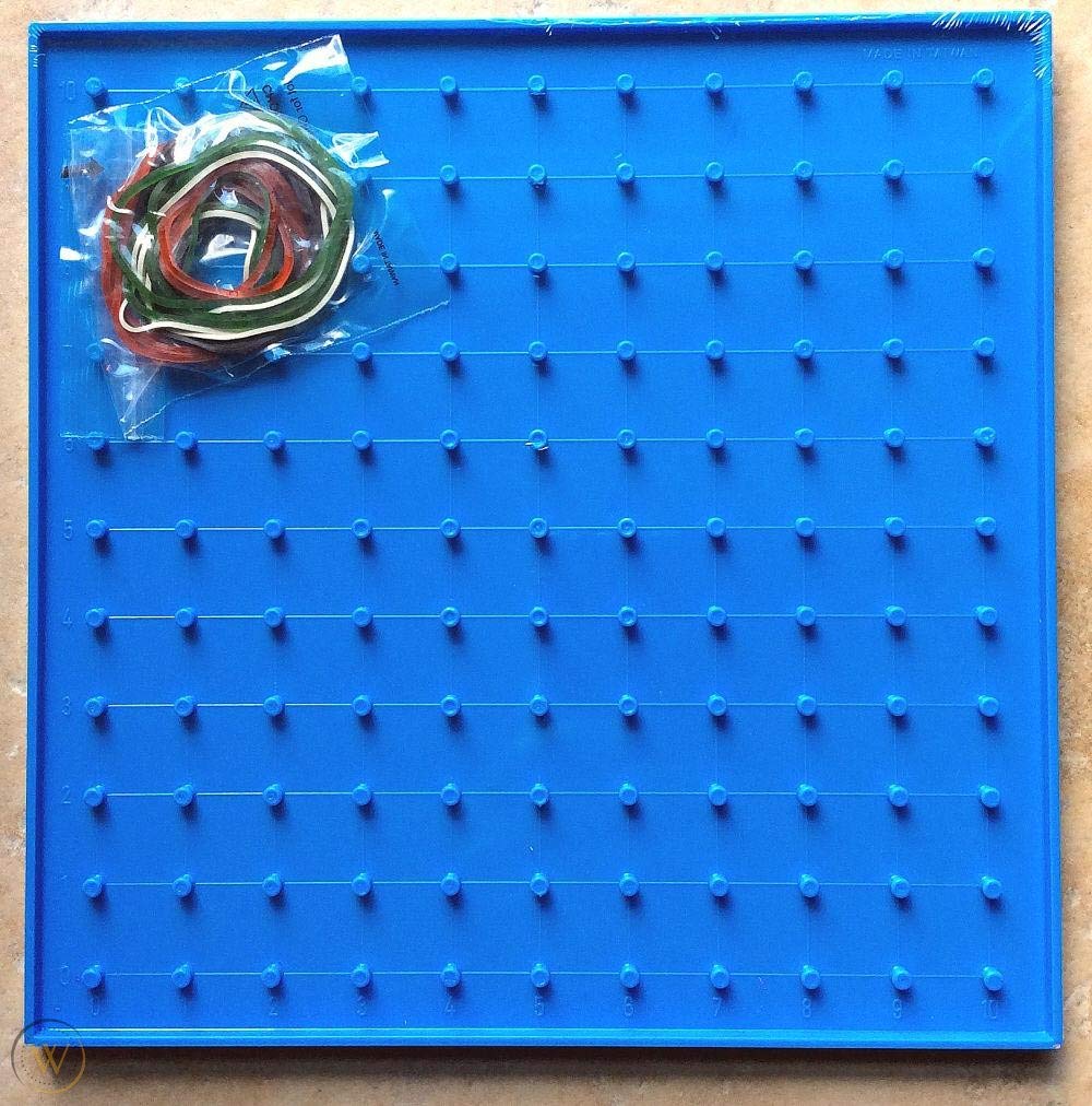 Mathworld Kid Rubber Isometric Geoboard , Multicolour, Set Of 1 Pc ...