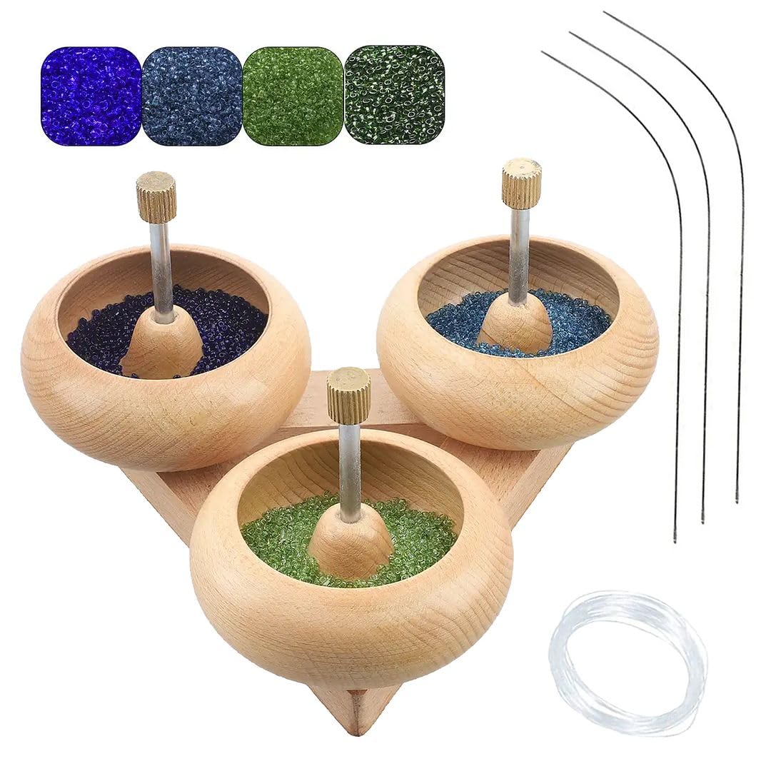 Amazon.com: Shop LC Wooden Seed Bead Spinner Kit with Triangular Base ...
