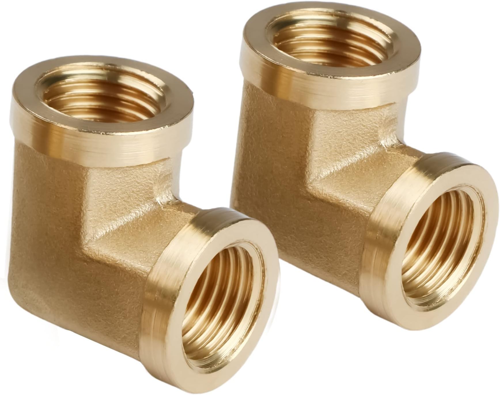Amazon.com: Legines Brass Pipe Fitting - Forged 90 Degree Elbow, 1/8" x ...