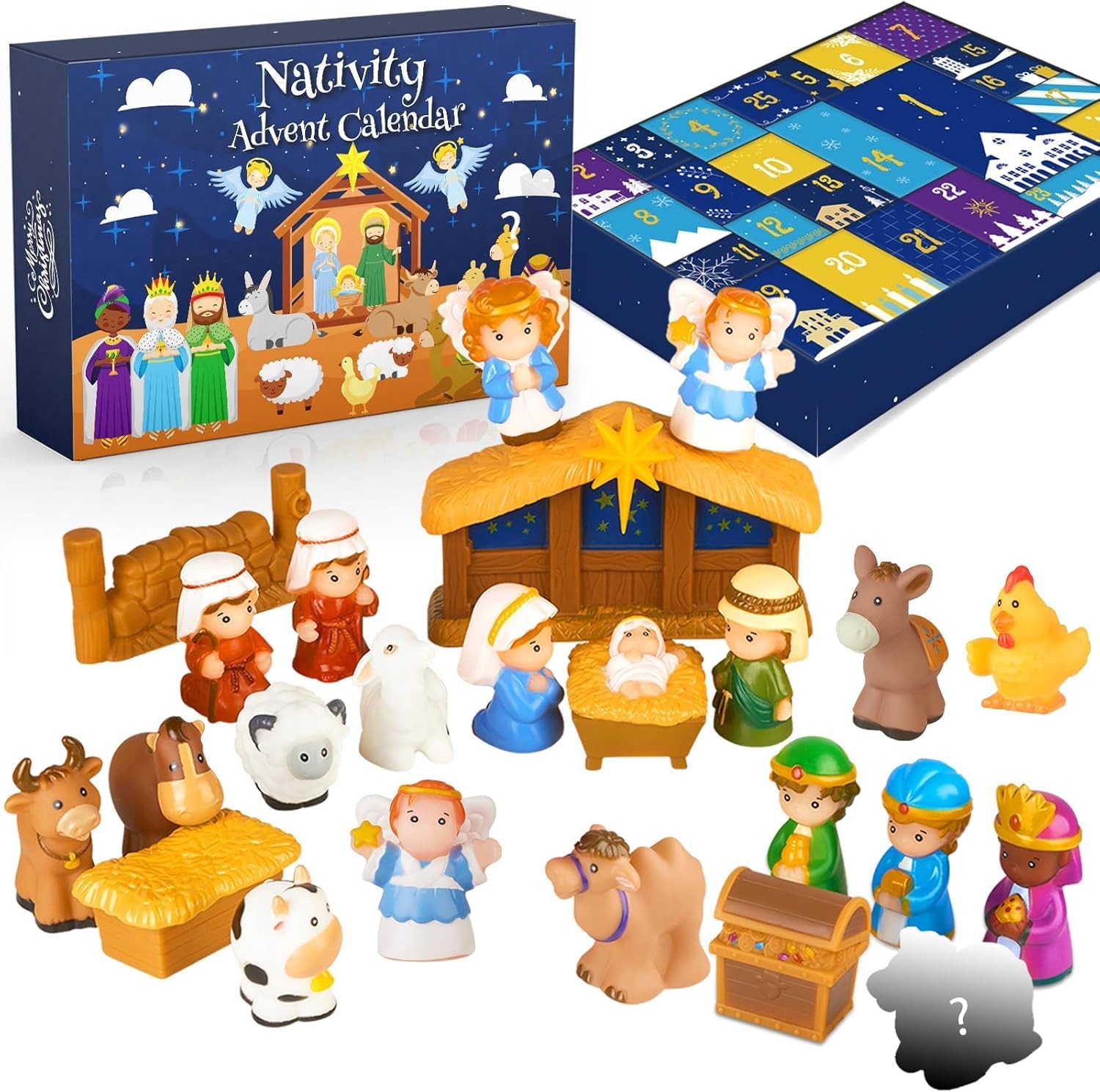 Amazon.com: 2025 Nativity Advent Calendar, 25 Days Of Christmas Story ...