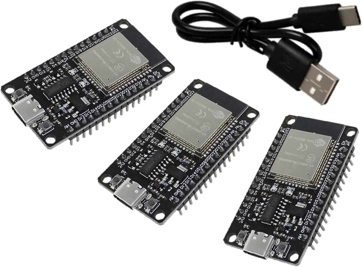 Amazon.com: ESP32 CH340 Type C Development Board (3 Pack!) + Free USB-C ...
