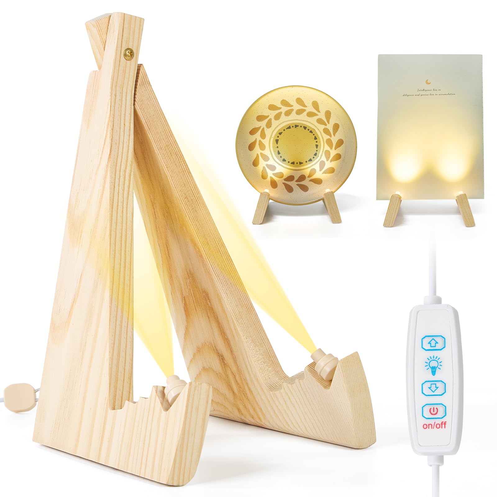 Amazon.com: Bnlei Plate Stands for Display With Adjust 10 Gears Light ...