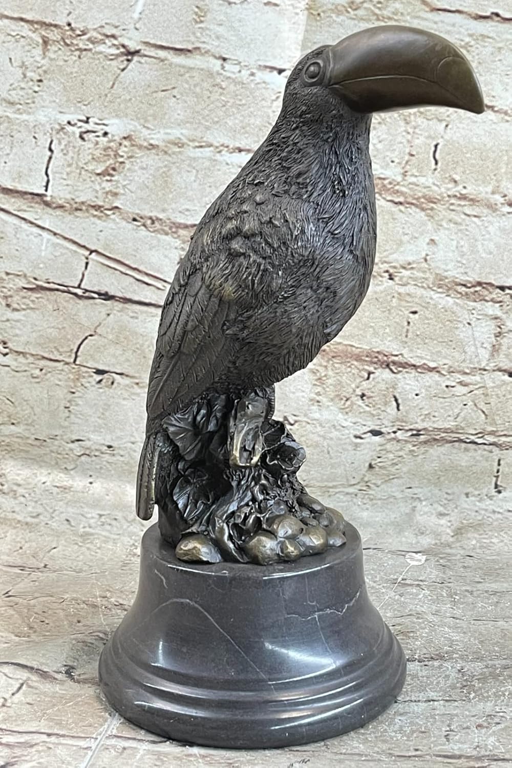 Amazon.com: Lovely Signed Bird Genuine Pure HOTCAST Bronze Statue ON ...