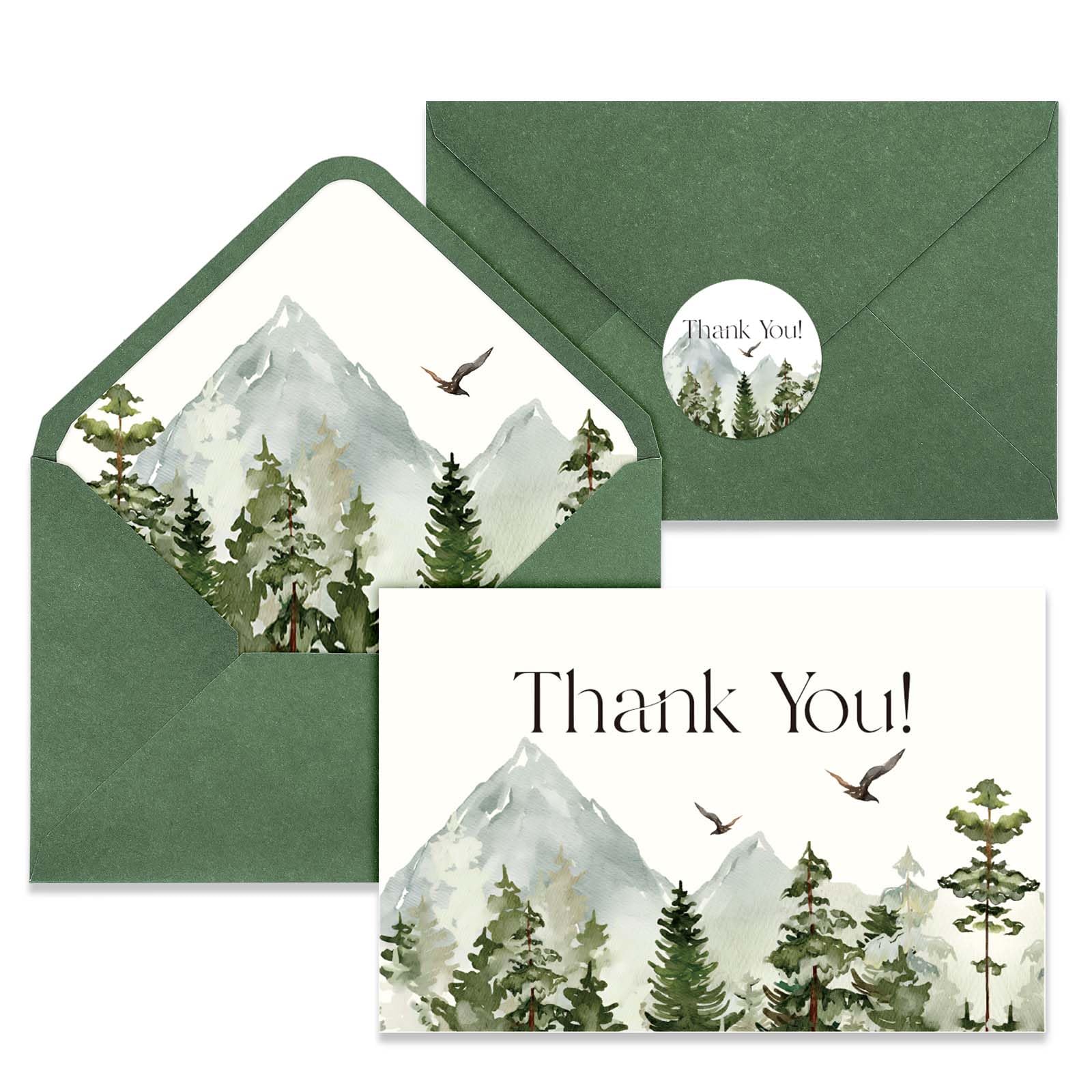 Thank You Images With Nature Nature Green Thank You Card | BrandCrowd