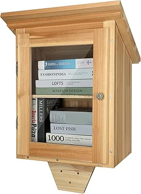 Amazon.com: Outdoor Library Book Box - Double Free Literature Exchange ...